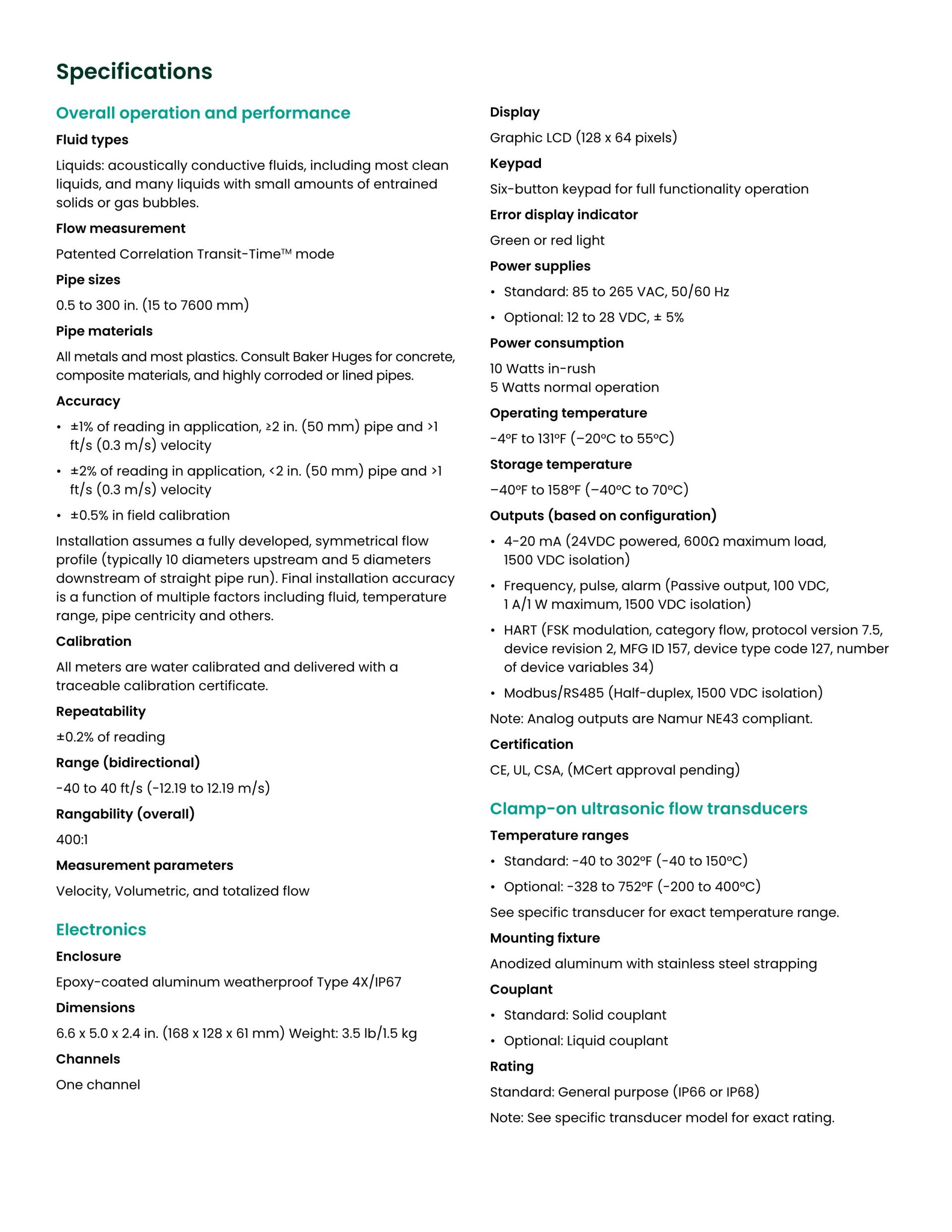 PANAMETRICS AquaTrans AT600 초음파 액체 유량계 : 지니어스인더스트리 - 대한민국 No.1 산업장비 공급채널