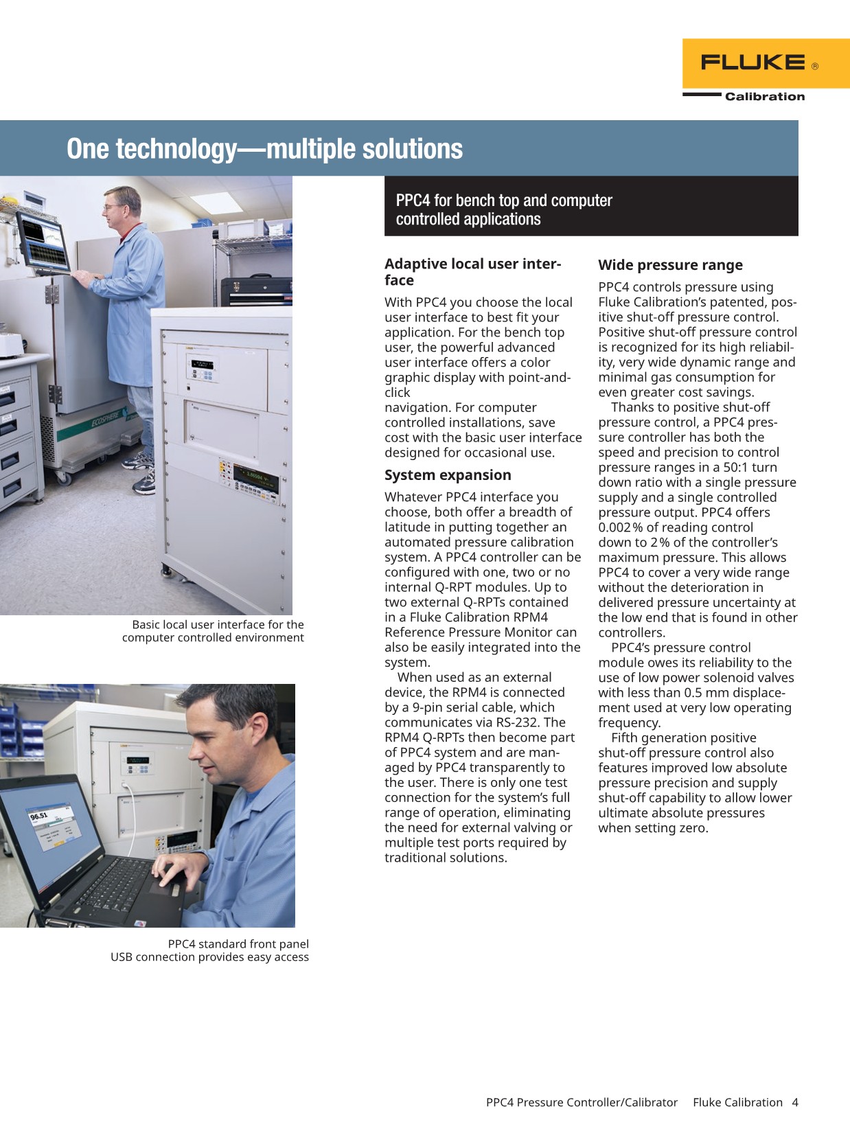 FLUKE PPC4 압력 컨트롤러 · 교정기 : 지니어스인더스트리 - 대한민국 No.1 산업장비 공급채널