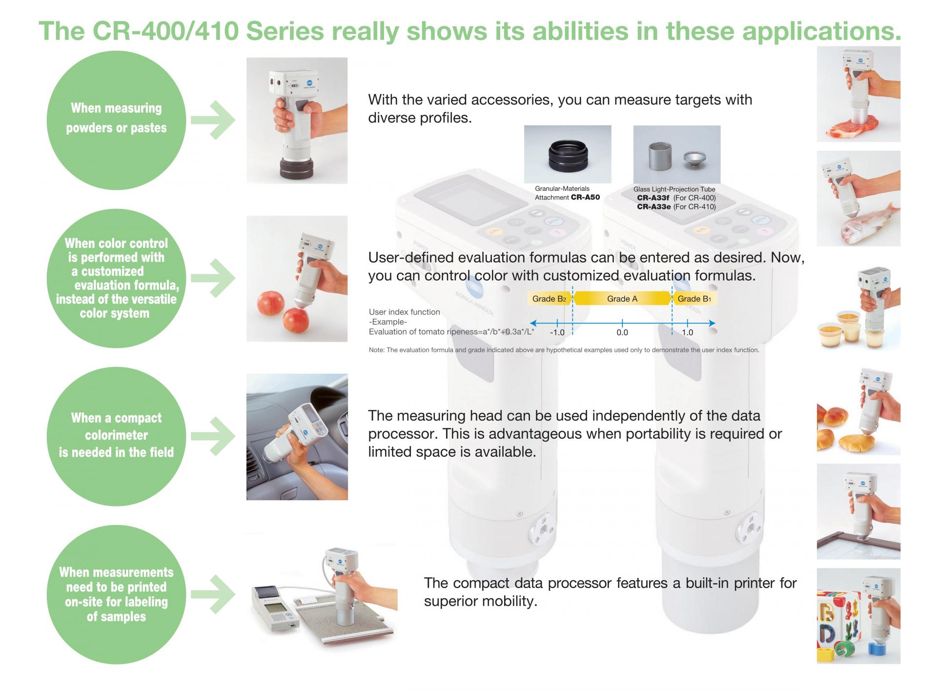 KONICA MINOLTA CR-410 색채색차계 : 지니어스인더스트리 - 대한민국 No.1 산업장비 공급채널