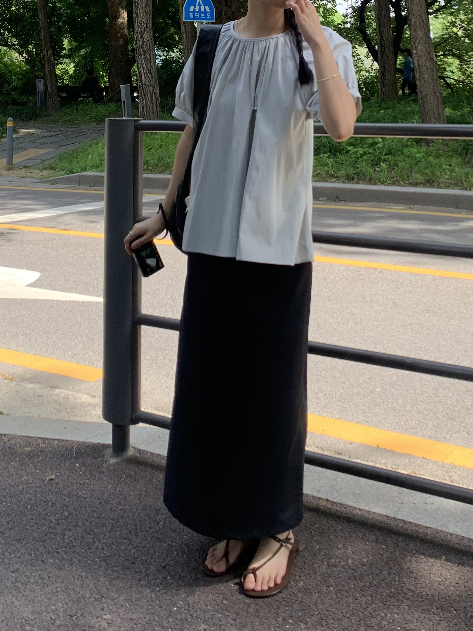 2-way button blouse : 씨유쑨