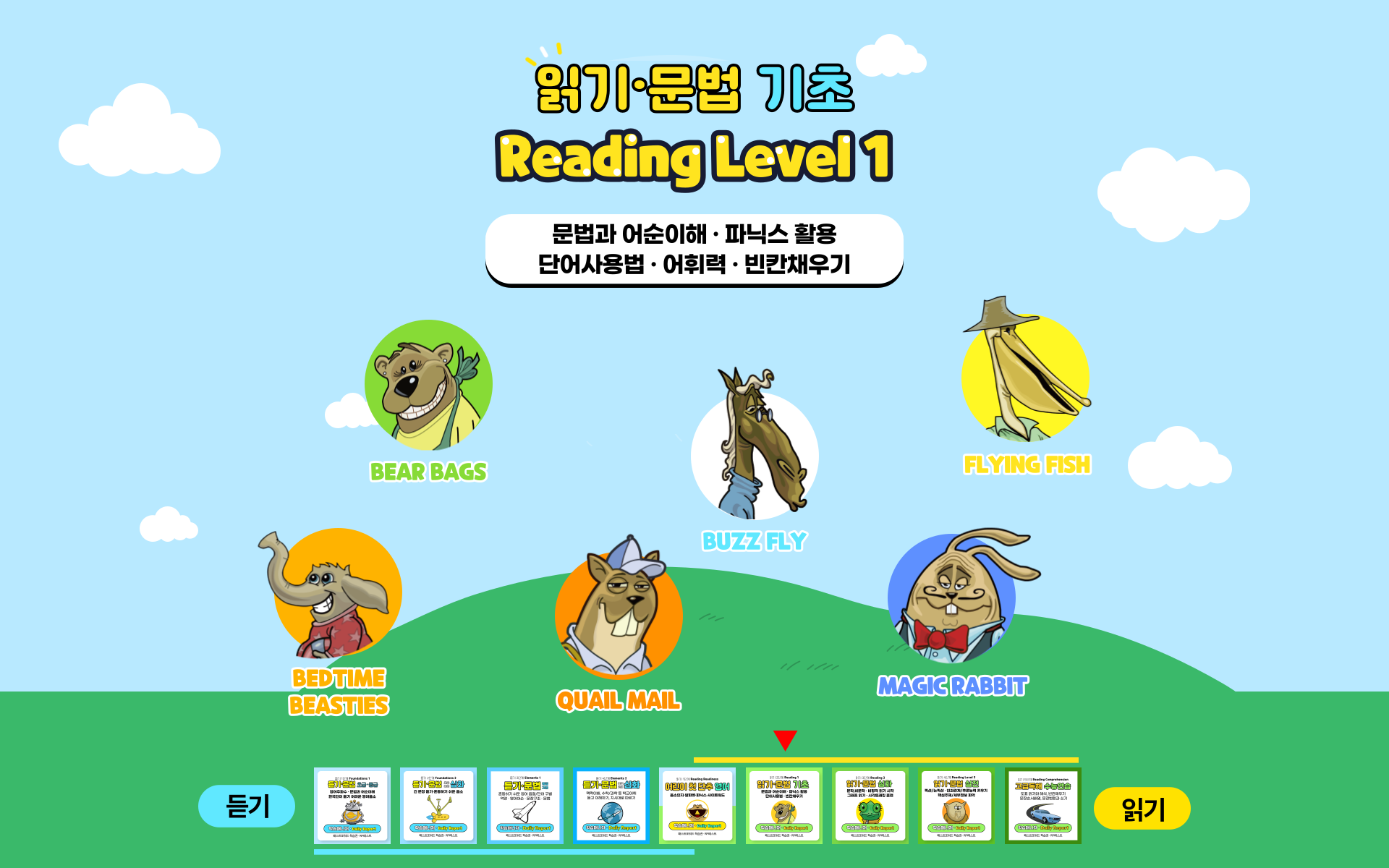 Reading Level 1 - 읽기,문법 기초 : 뇌과학영어 패스트포워드