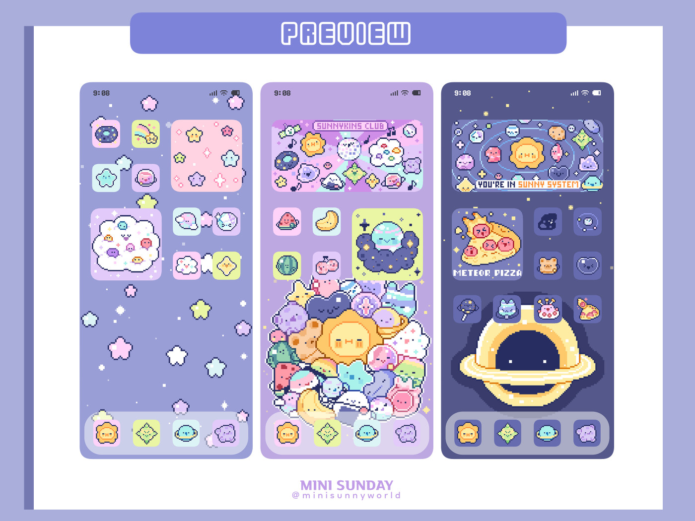 You're in Sunny System Icon Pack : MINI SUNDAY studio