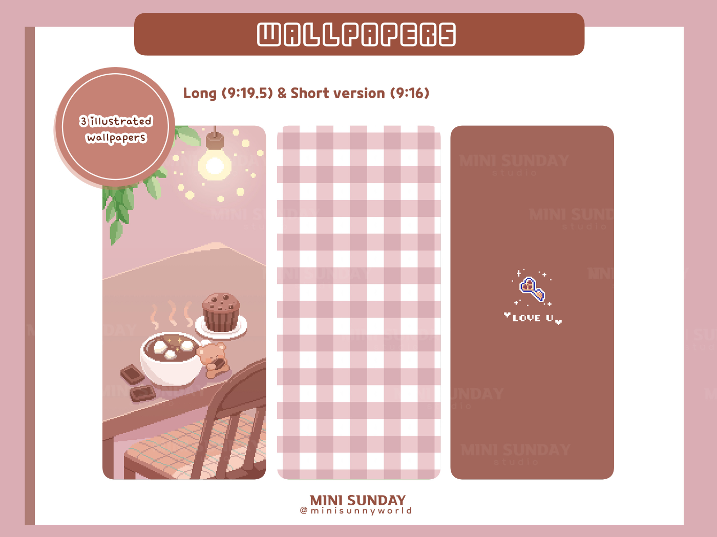 Choco Memory Icon Pack : MINI SUNDAY studio