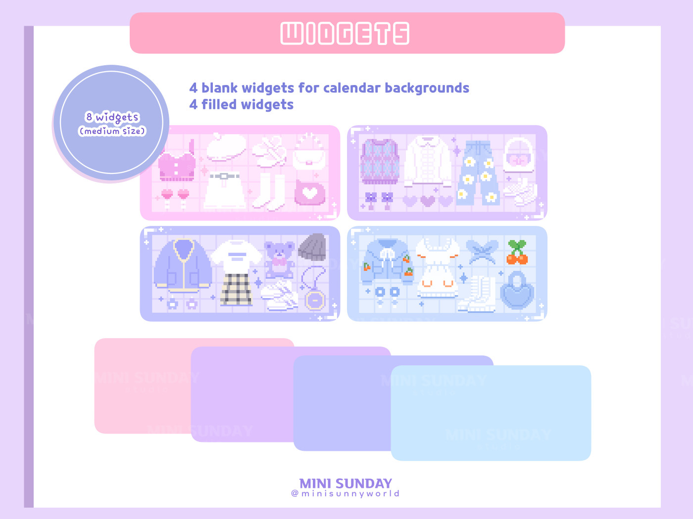 Kitsch Love Icon Pack : MINI SUNDAY studio