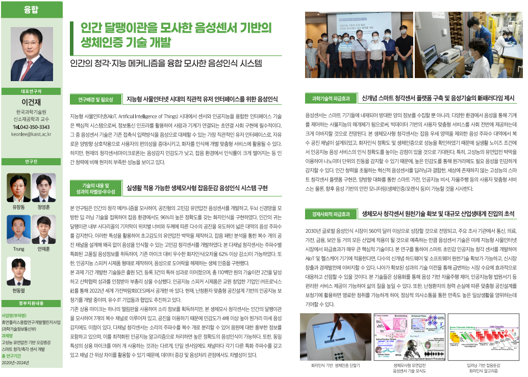 2023년 국가연구개발 우수성과 100선 선정 : KAIST HAND group