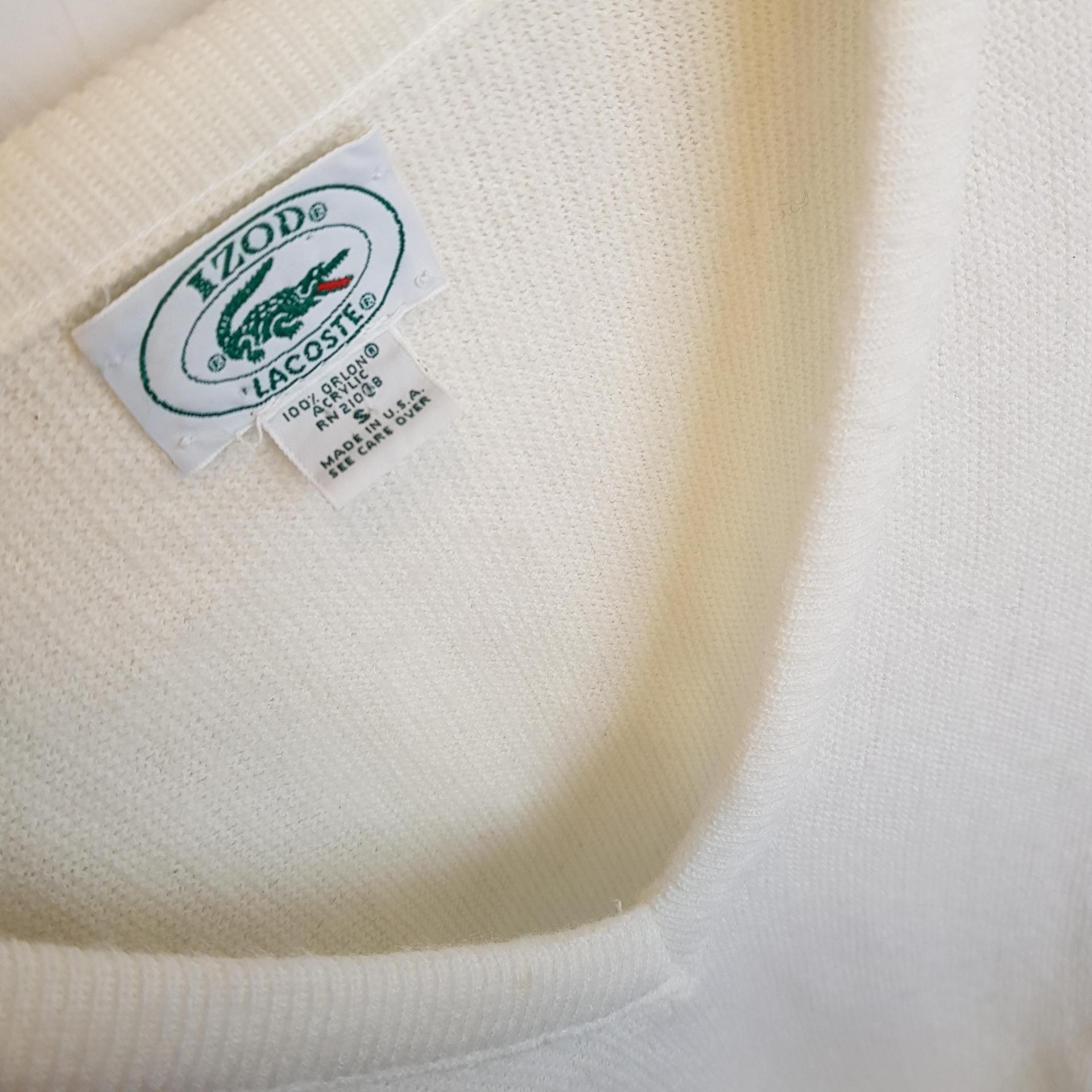 80s Izod Lacoste v-neck Sweater : 커넥티드도어 connected door