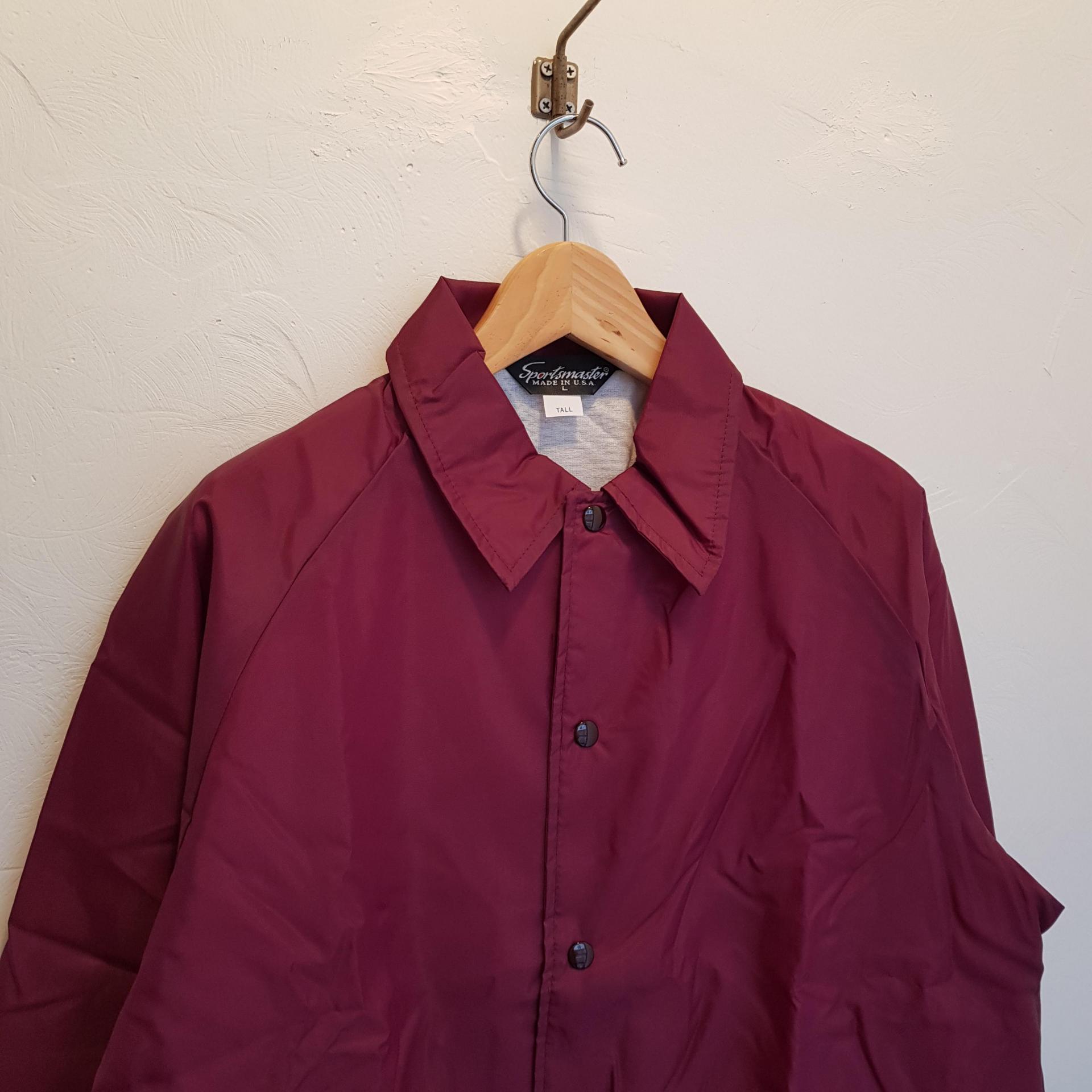 Sportsmaster Nylon Coach Jacket Burgundy : 커넥티드도어 connected door