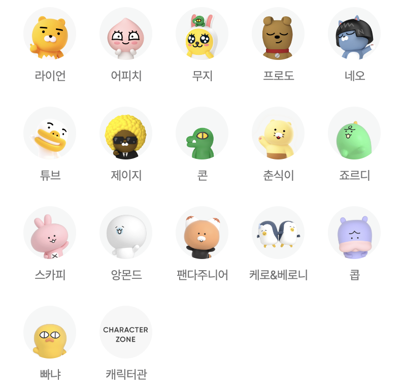 캐릭터 선호도 조사 1위, '카카오 프렌즈'|밸류체인타임스ㅊ : 밸류체인타임스