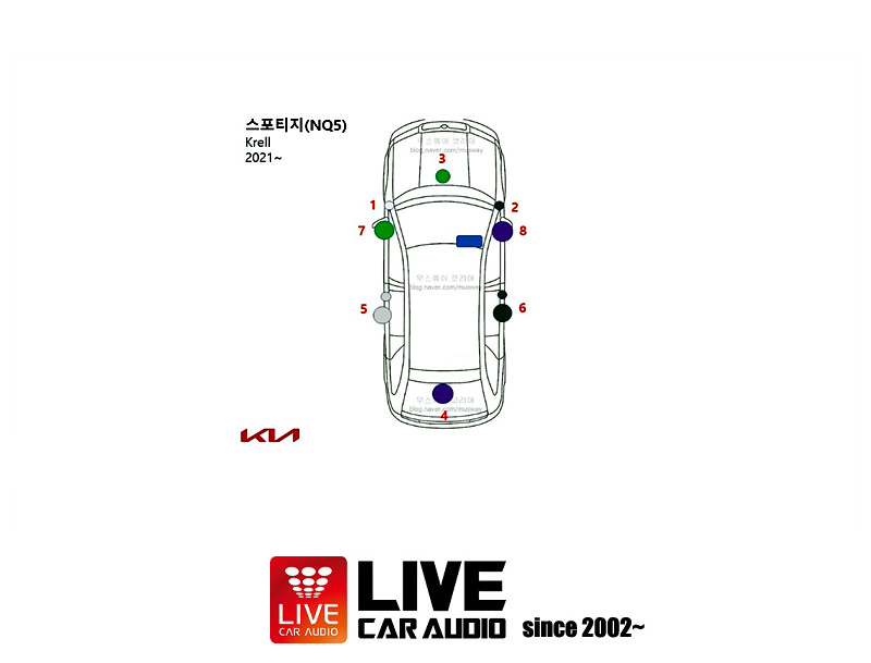 스포티지 NQ5 크렐옵션 무스웨이 M10 DSP : 라이브 카오디오 인스톨 갤러리