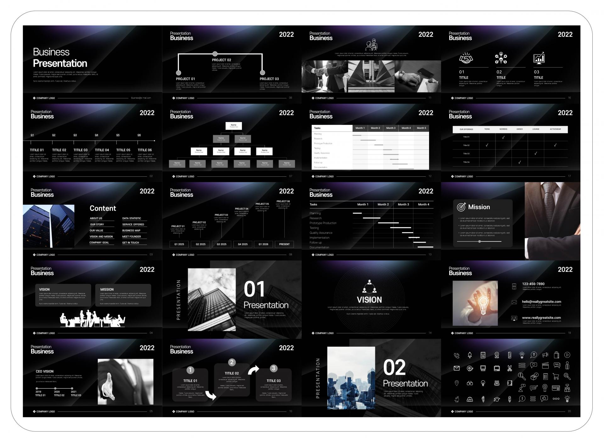 블랙 PPT 템플릿 디자인 다운로드 : PPT 템플릿 스토어 - 디자인킵
