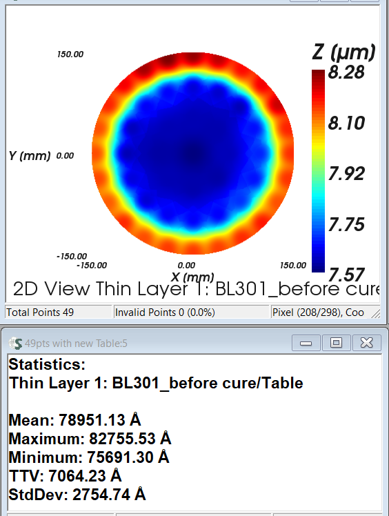 PI(Polyimide) or Passivation thickness 측정 : 에스엔피테크