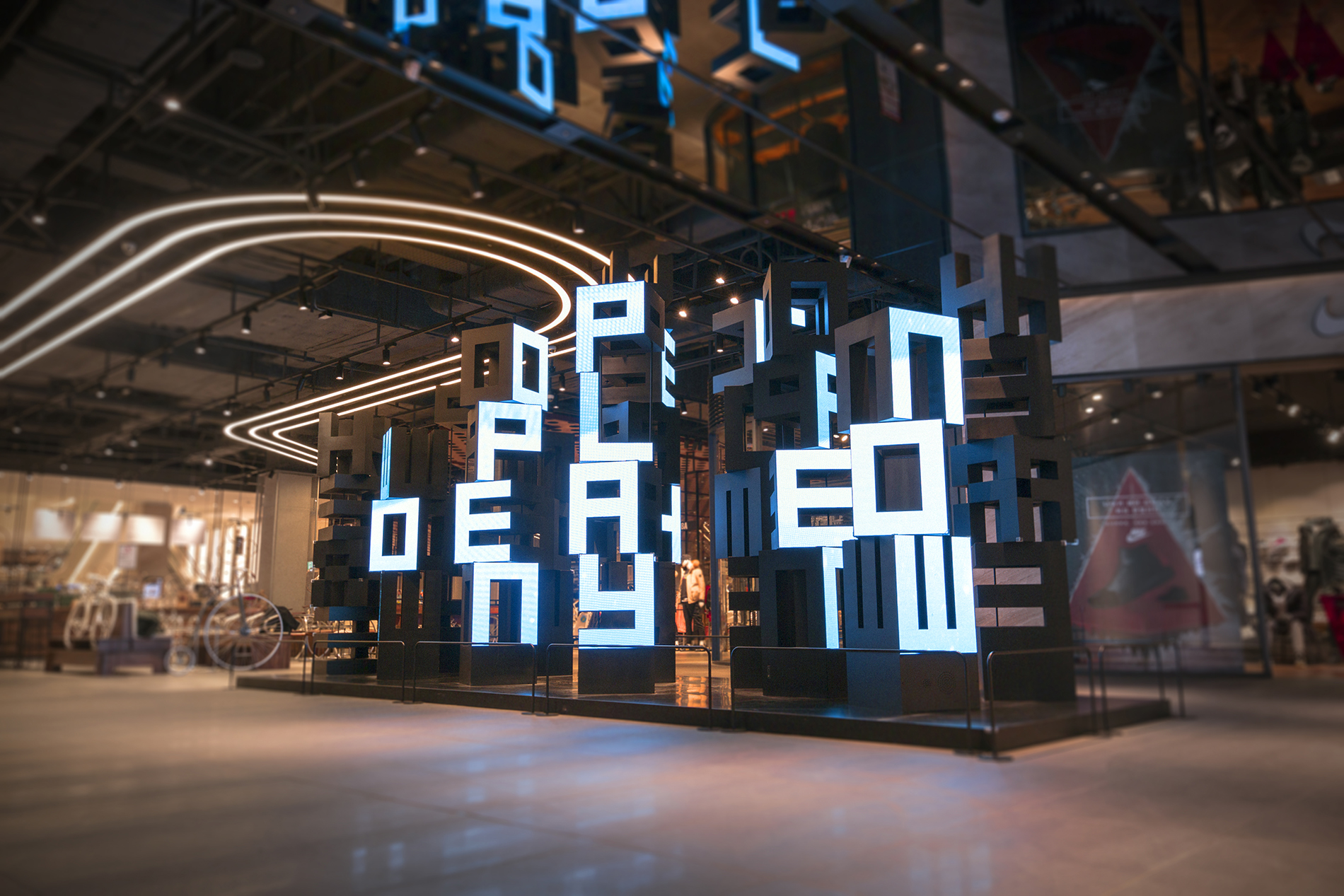 STARFIELD HANAM OPEN-VP, TYPO LED SCULPTURE : WORKS