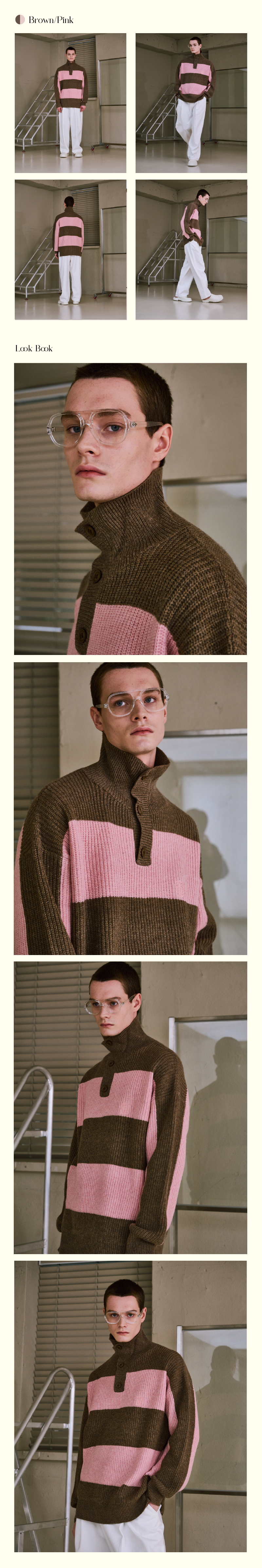 Stripe hachi knit (M) / 3 Colors : TETE | 테테