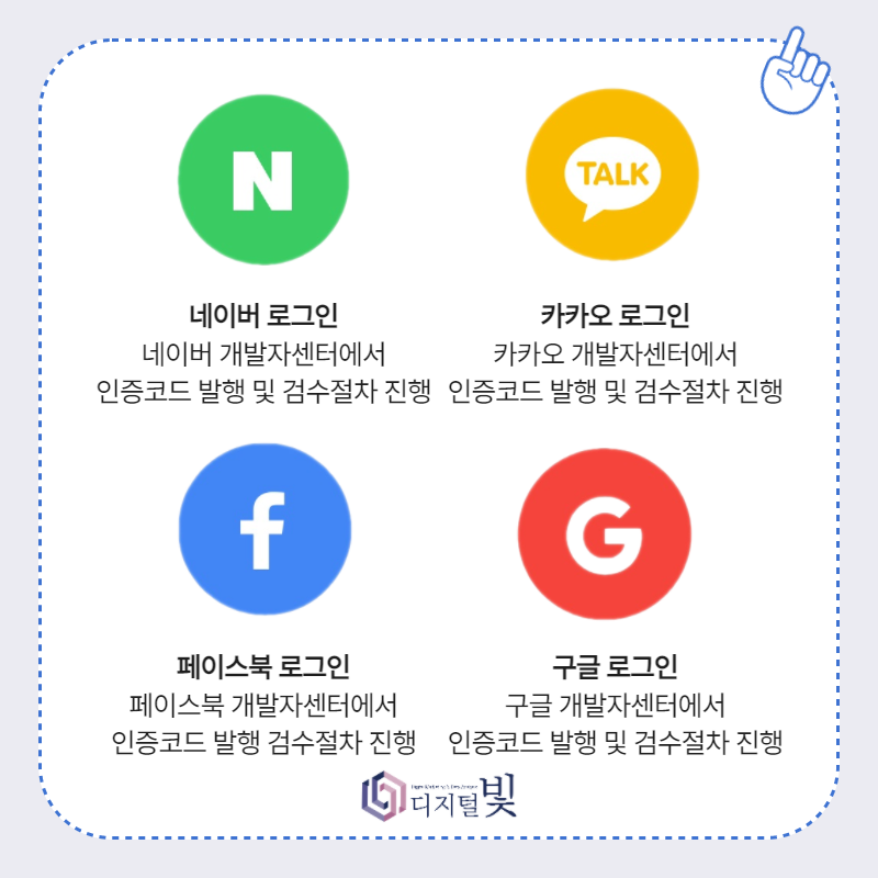 구글 SNS 로그인 설정하기 : 디지털빛