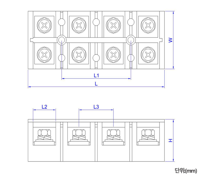 STB-100A-4P : SAMIL TERMINAL BLOCK