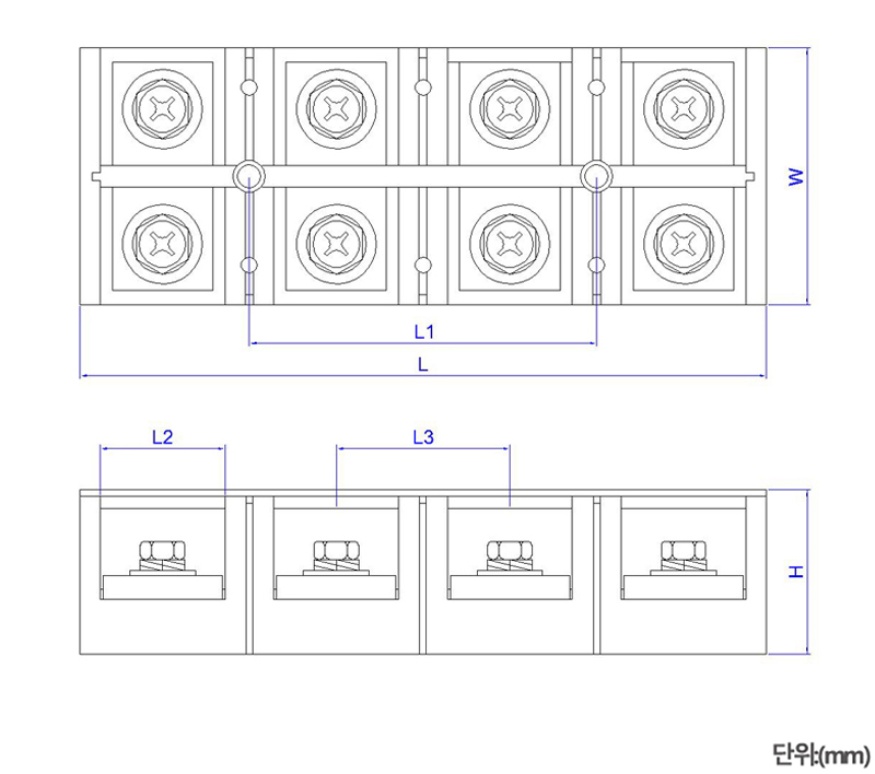 STB-600A-4P : SAMIL TERMINAL BLOCK