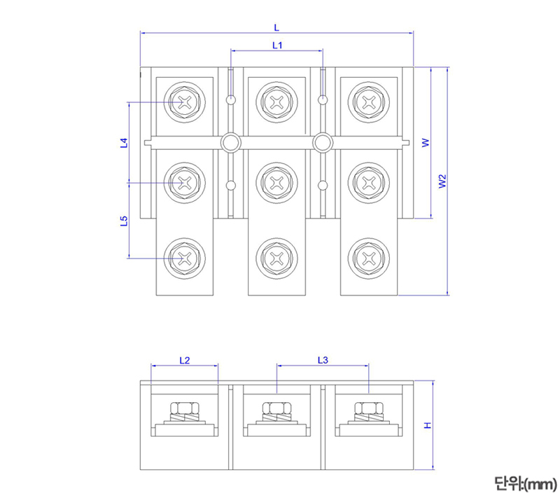 STB2H-400A-3P : SAMIL TERMINAL BLOCK