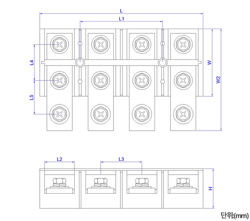 STB2H-300A-4P : SAMIL TERMINAL BLOCK