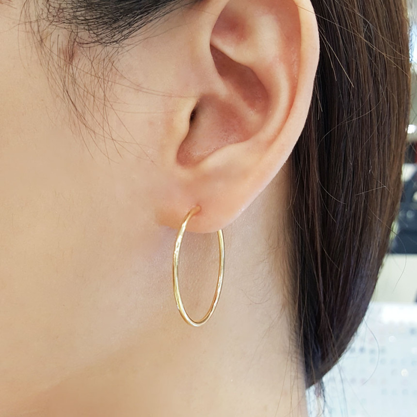 14k링귀걸이 1.6cm 2cm 3cm 4cm 5cm 6cm(GF245) : 볼라레 주얼리