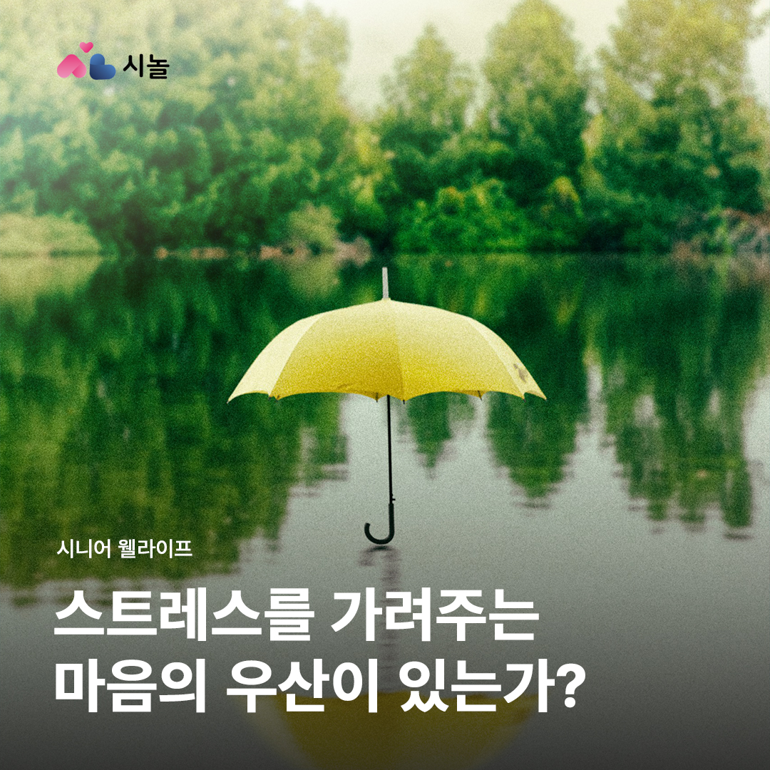스트레스를 가려주는 마음의 우산이 있는가? : 시놀 시니어 칼럼