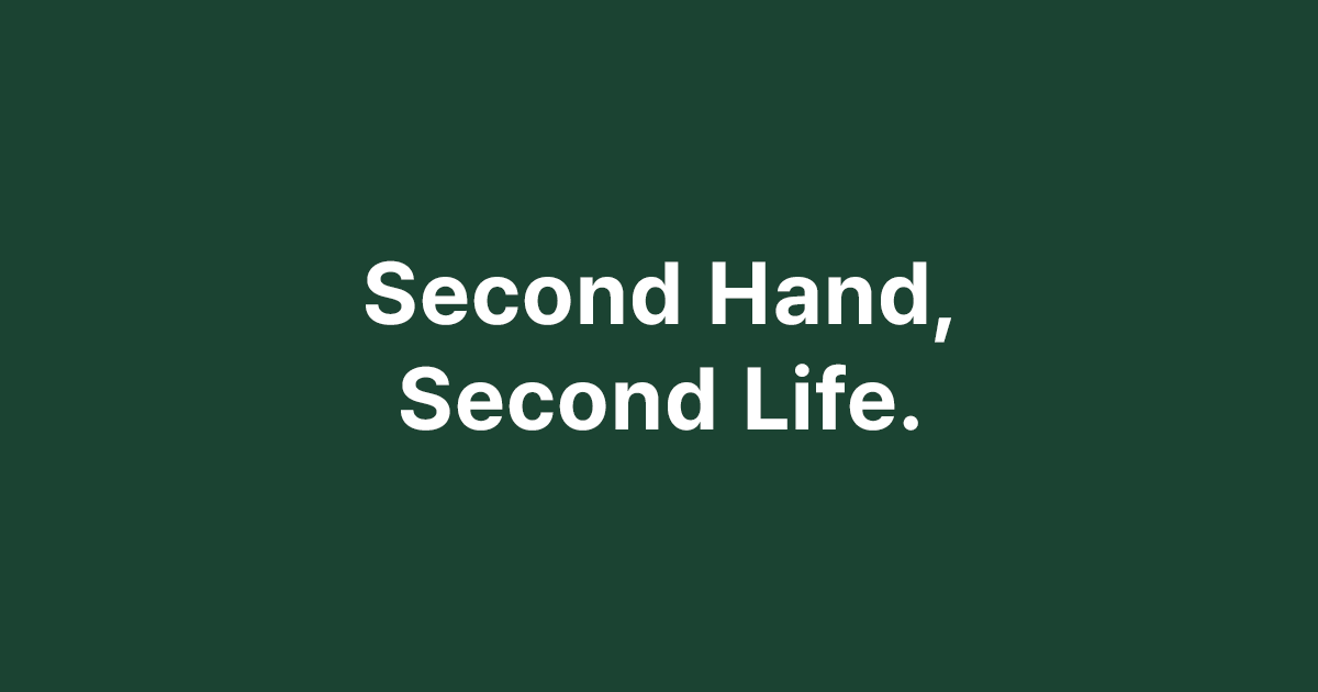 Second Hand, Second Life. 샵컬러 세컨핸드