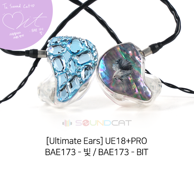BAE173_빛(BIT)님의 커스텀인이어 / Ultimate Ears_UE18+PRO : 사운드캣