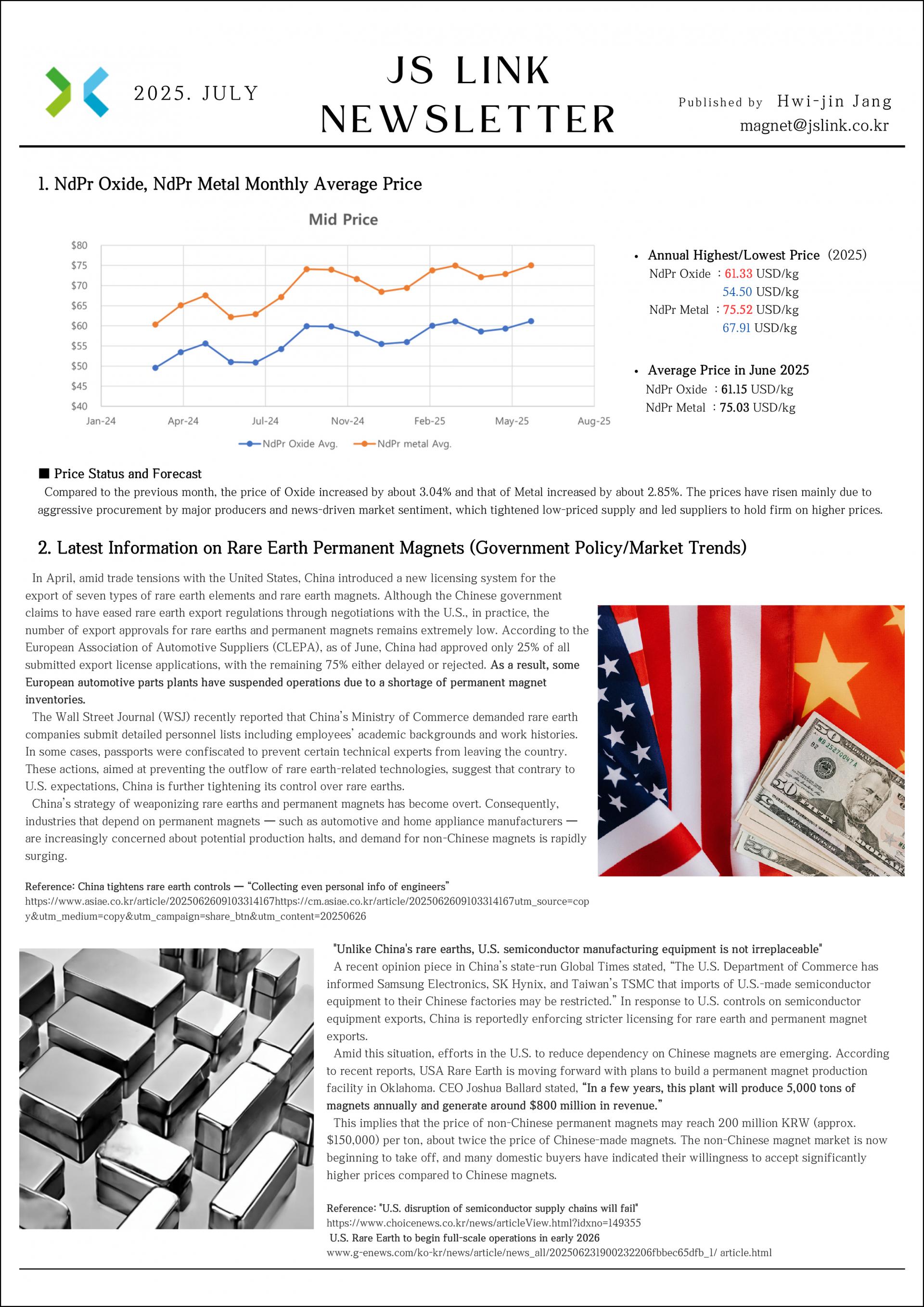 JS Link Newsletter - July 2025 : Magnet Newsletter