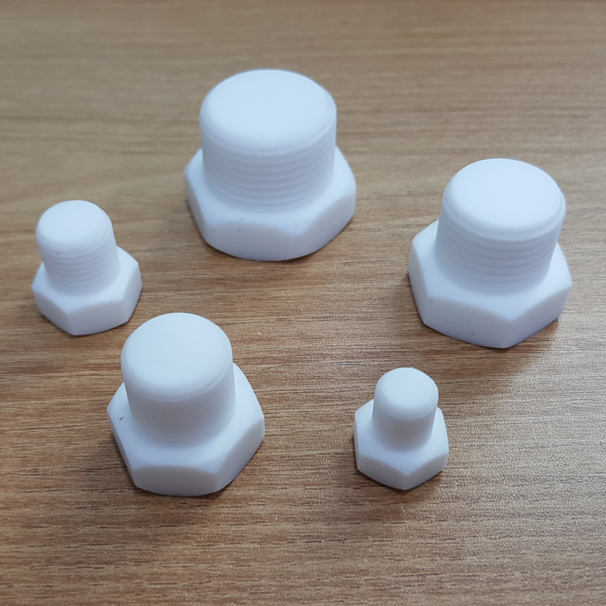 [Fitting] PTFE 테프론 볼트 캡 [마개 뚜껑 마감 밀봉 플러그 plug 클로저 테플론teflon] : 티디엘사이언스