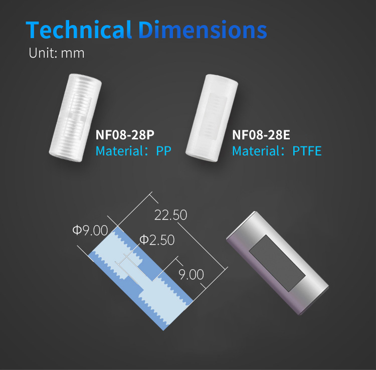 [Fitting] UNF Thread Low Pressure Union connector 유니온 커넥터 PP PTFE ...