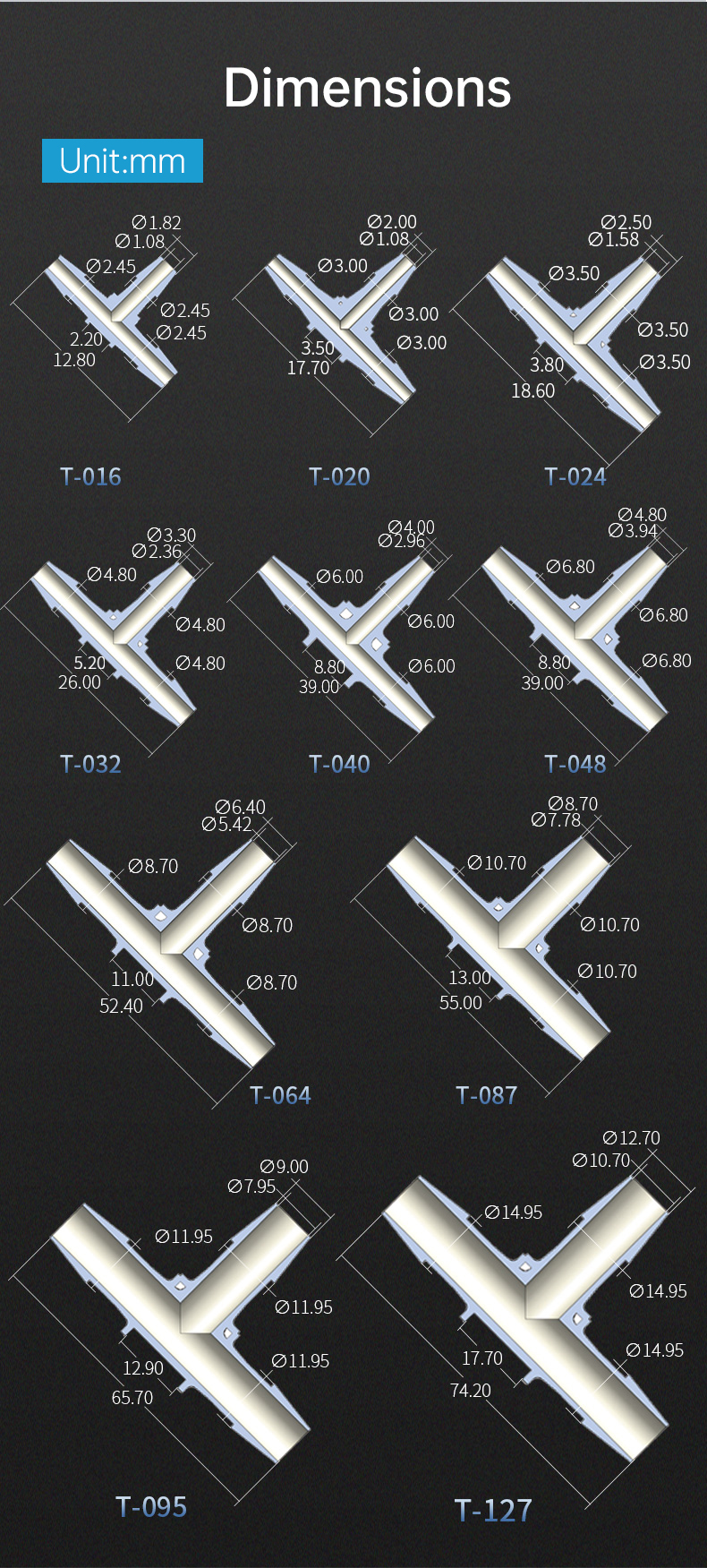 [Fitting] Barbed T Connectors TEE T커넥터 티커넥터 피팅 바브드 유니온 피팅 fitting ...
