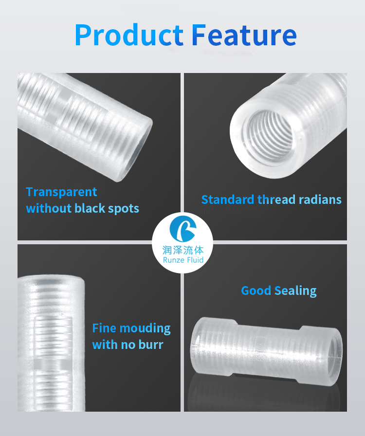 [Fitting] UNF Thread Low Pressure Union connector 유니온 커넥터 PP PTFE ...