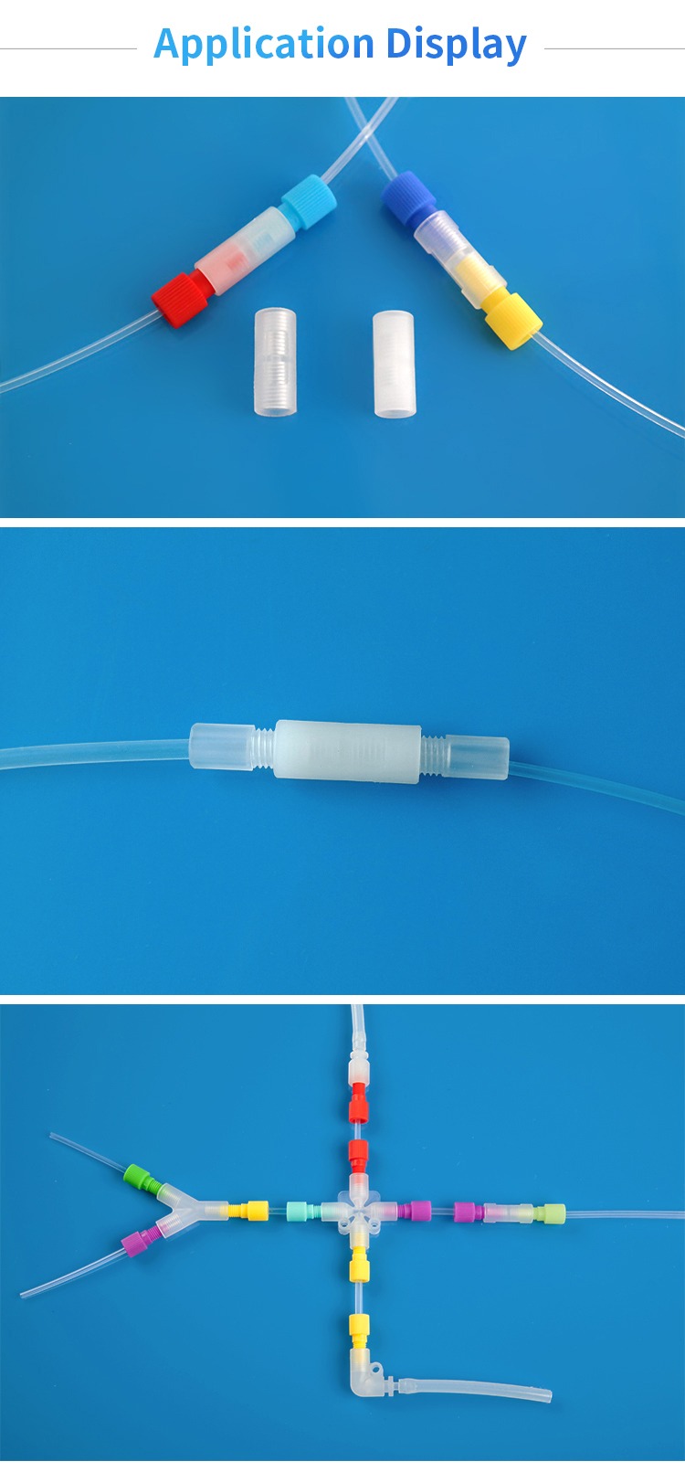 [Fitting] UNF Thread Low Pressure Union connector 유니온 커넥터 PP PTFE ...