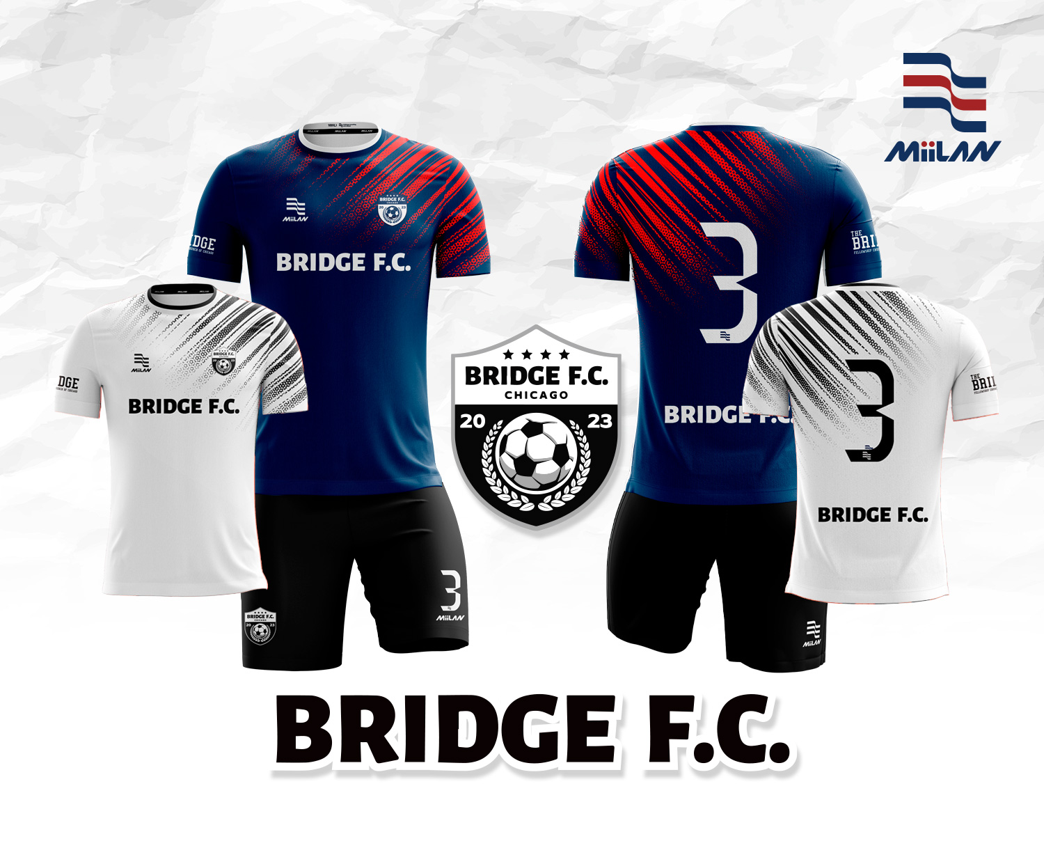 브릿지FC 양면유니폼(C.50D실키밀란) : 밀란코리아