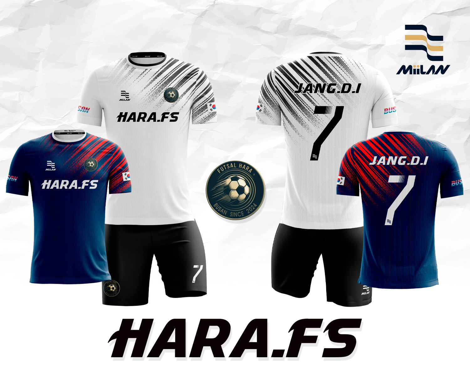 하라FC 양면유니폼(C.50D실키밀란) : 밀란코리아