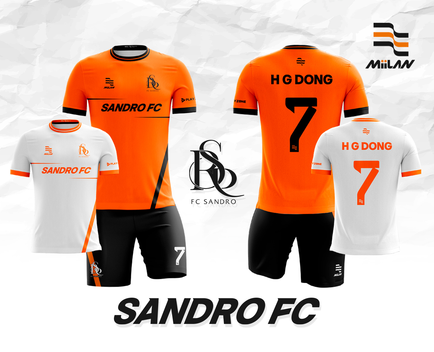 산드로FC 양면유니폼(C. 50D 실키밀란) : 밀란코리아
