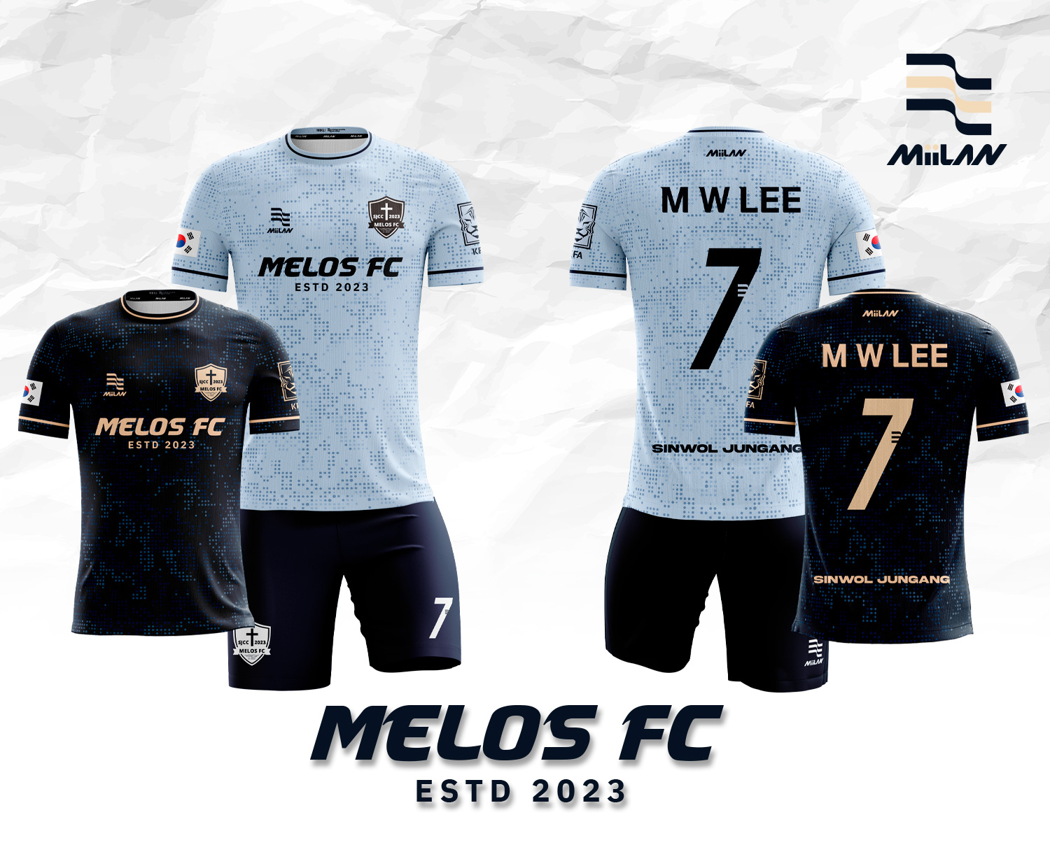 MELOS FC양면유니폼(C.50D실키밀란) : 밀란코리아