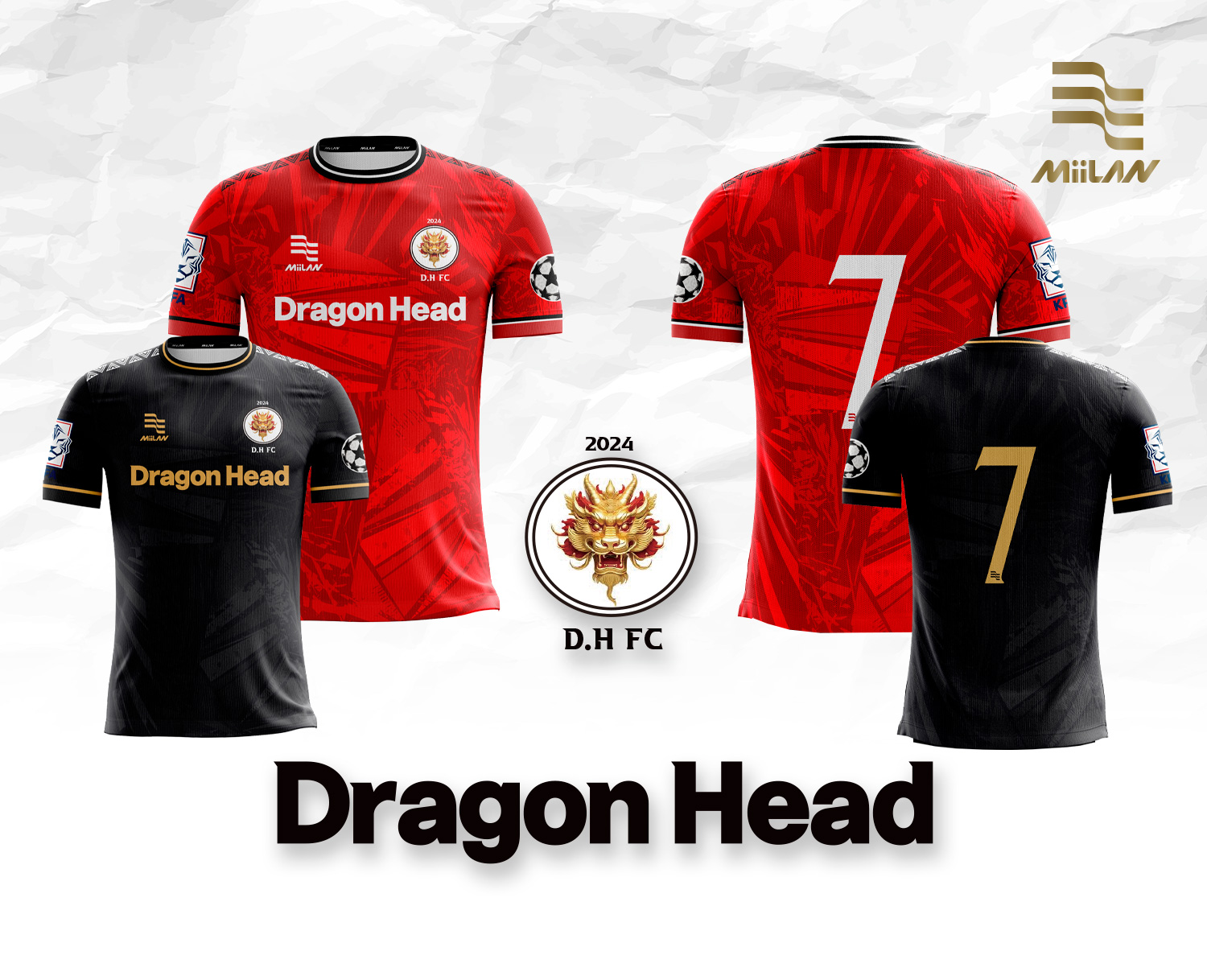 용두FC양면유니폼(C.50D실키밀란) : 밀란코리아