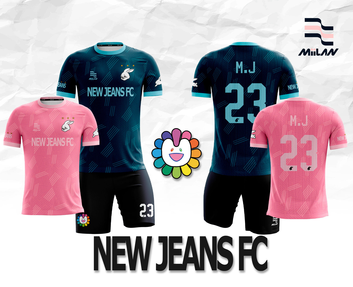 뉴진스FC 양면유니폼(C.50D실키밀란) : 밀란코리아
