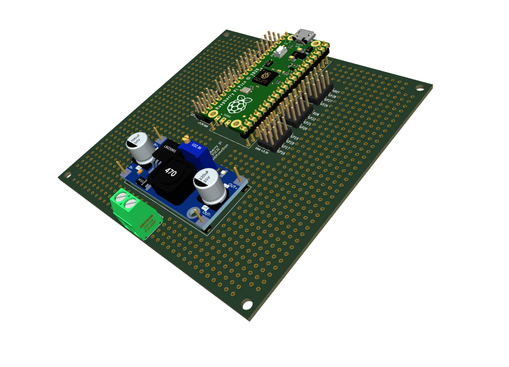100mm X 100mm Raspberry Pi Pico 2.54mm Multifunction PCB : 네이버 블로그