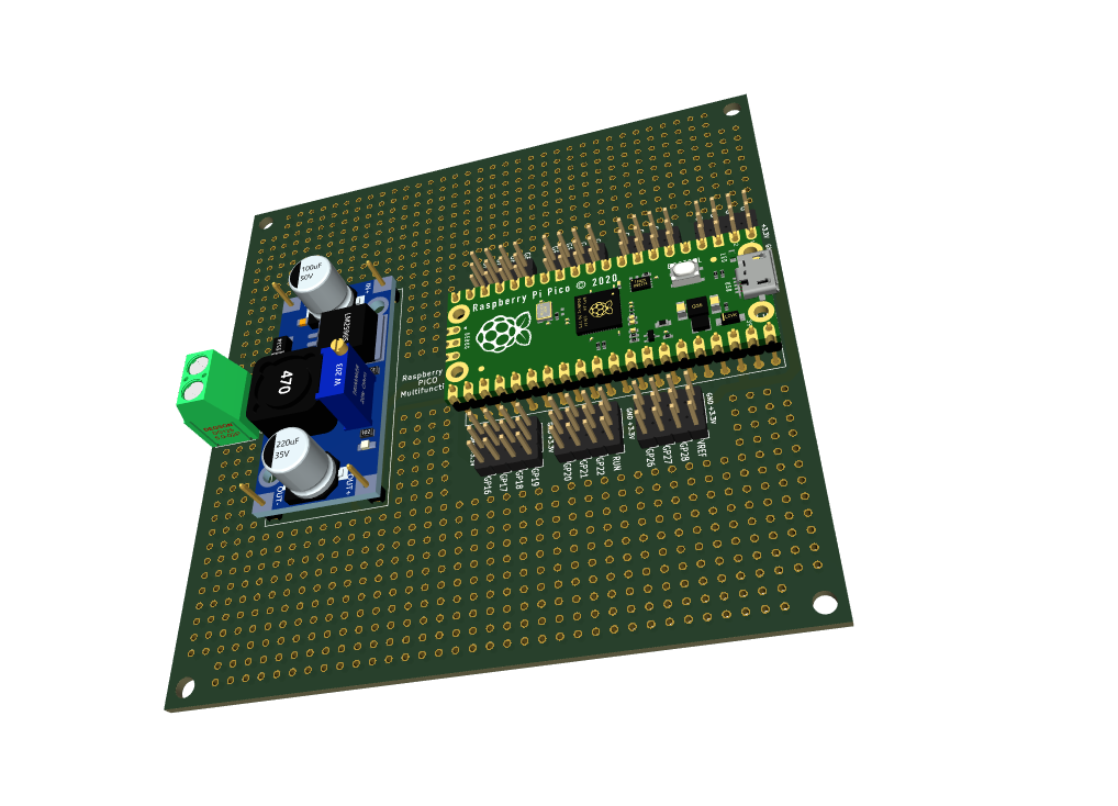 100mm X 100mm Raspberry Pi Pico 2.54mm Multifunction PCB : 네이버 블로그