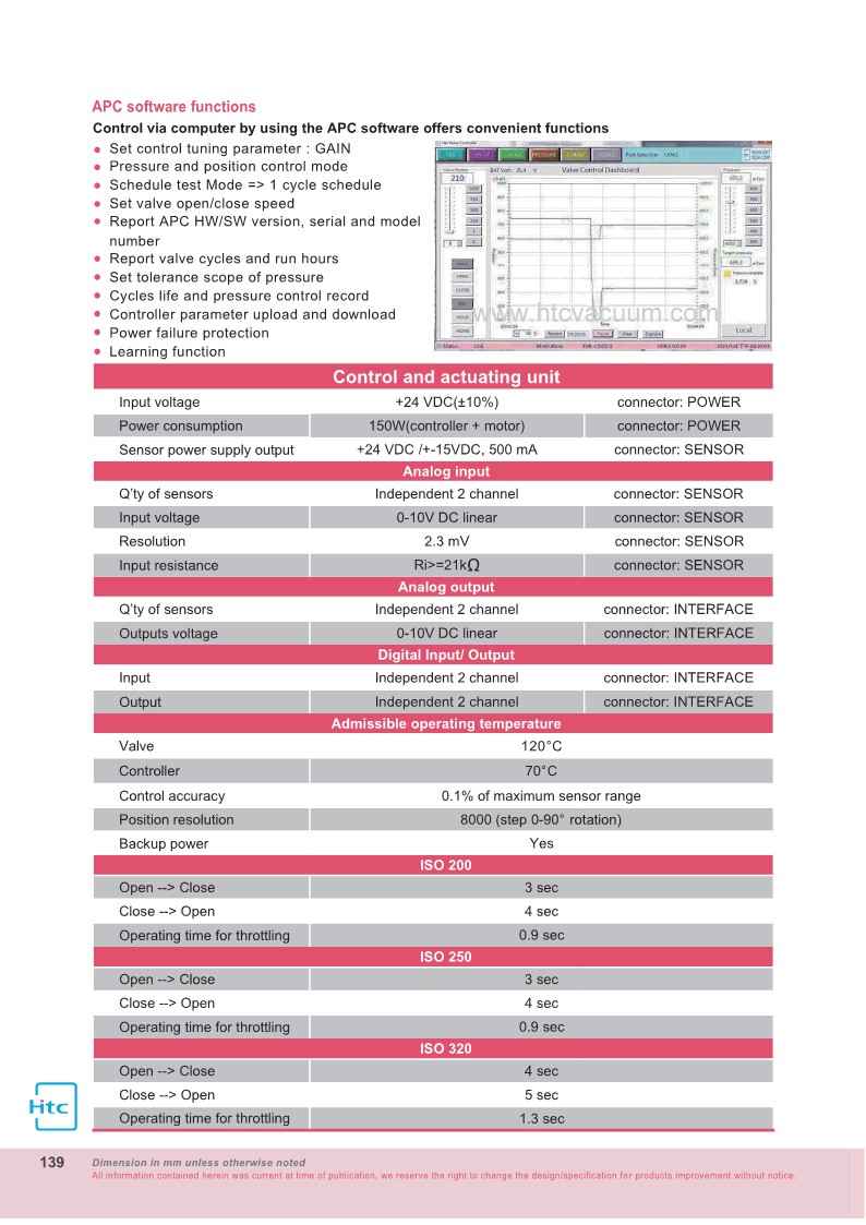 [HTC] APC 펜듈럼 밸브 : 밸브파크