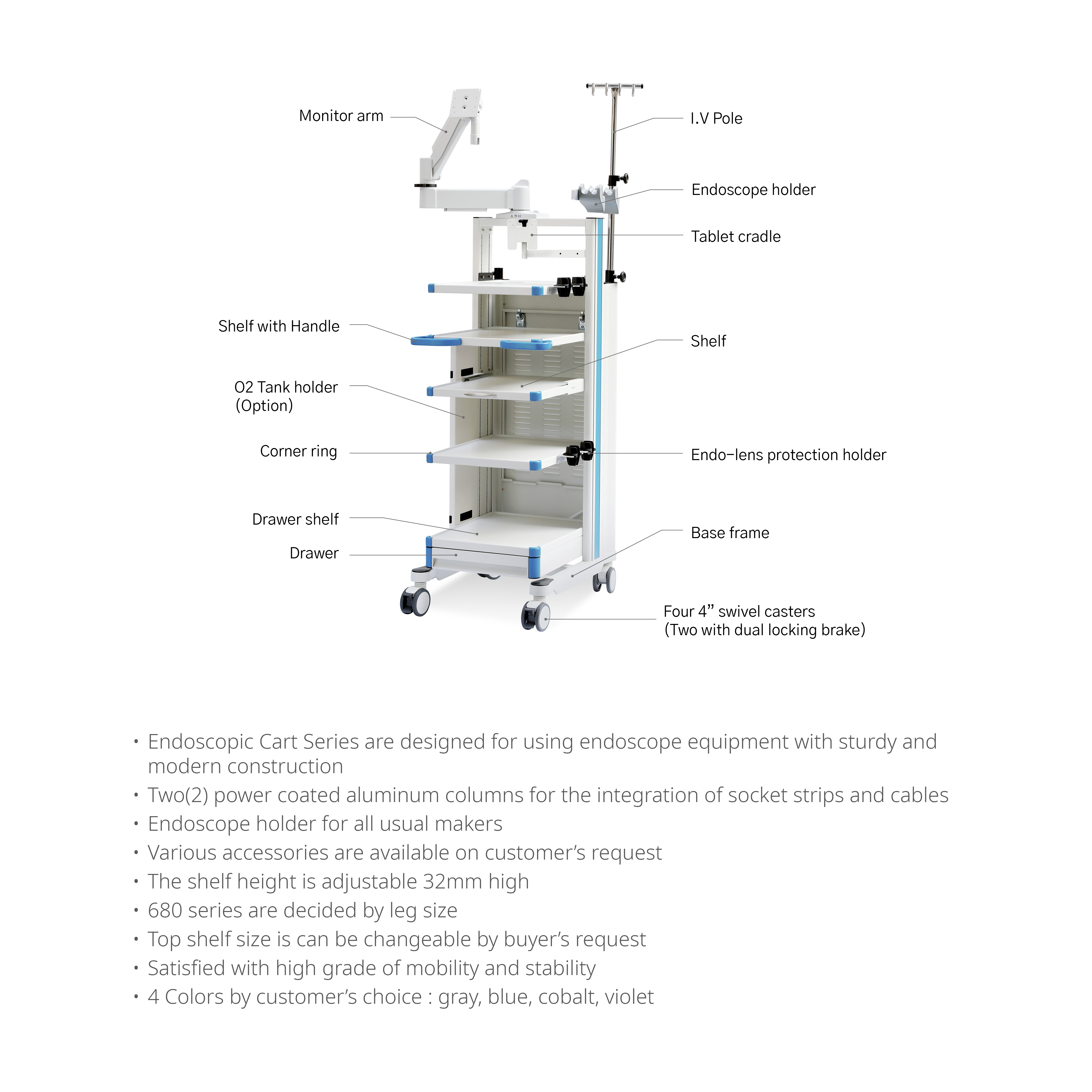 Endoscopic Cart : |주|한림의료기