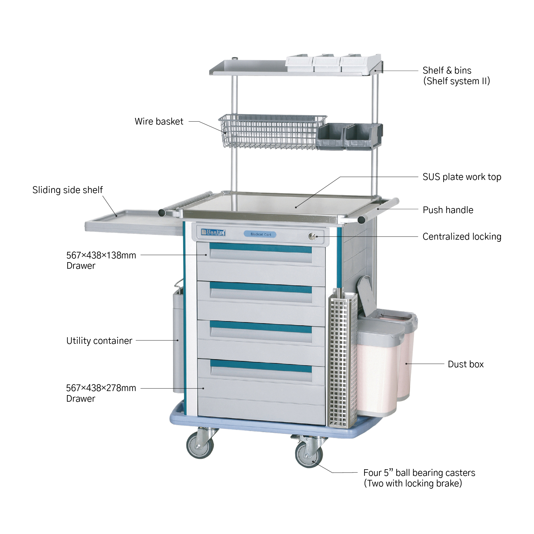 Anesthesia Cart : |주|한림의료기