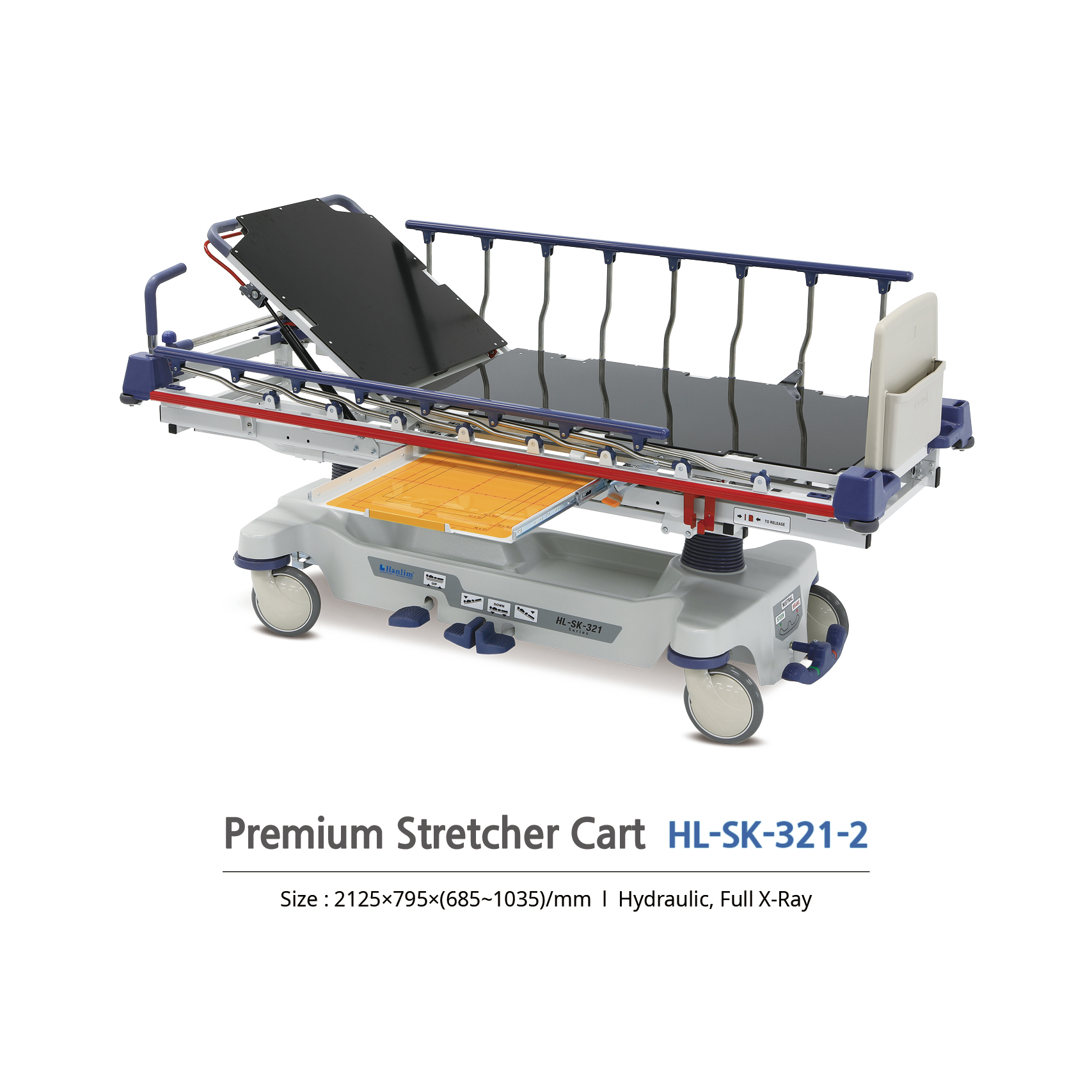 Premium Stretcher Cart┃HL-SK-321-2 : |주|한림의료기