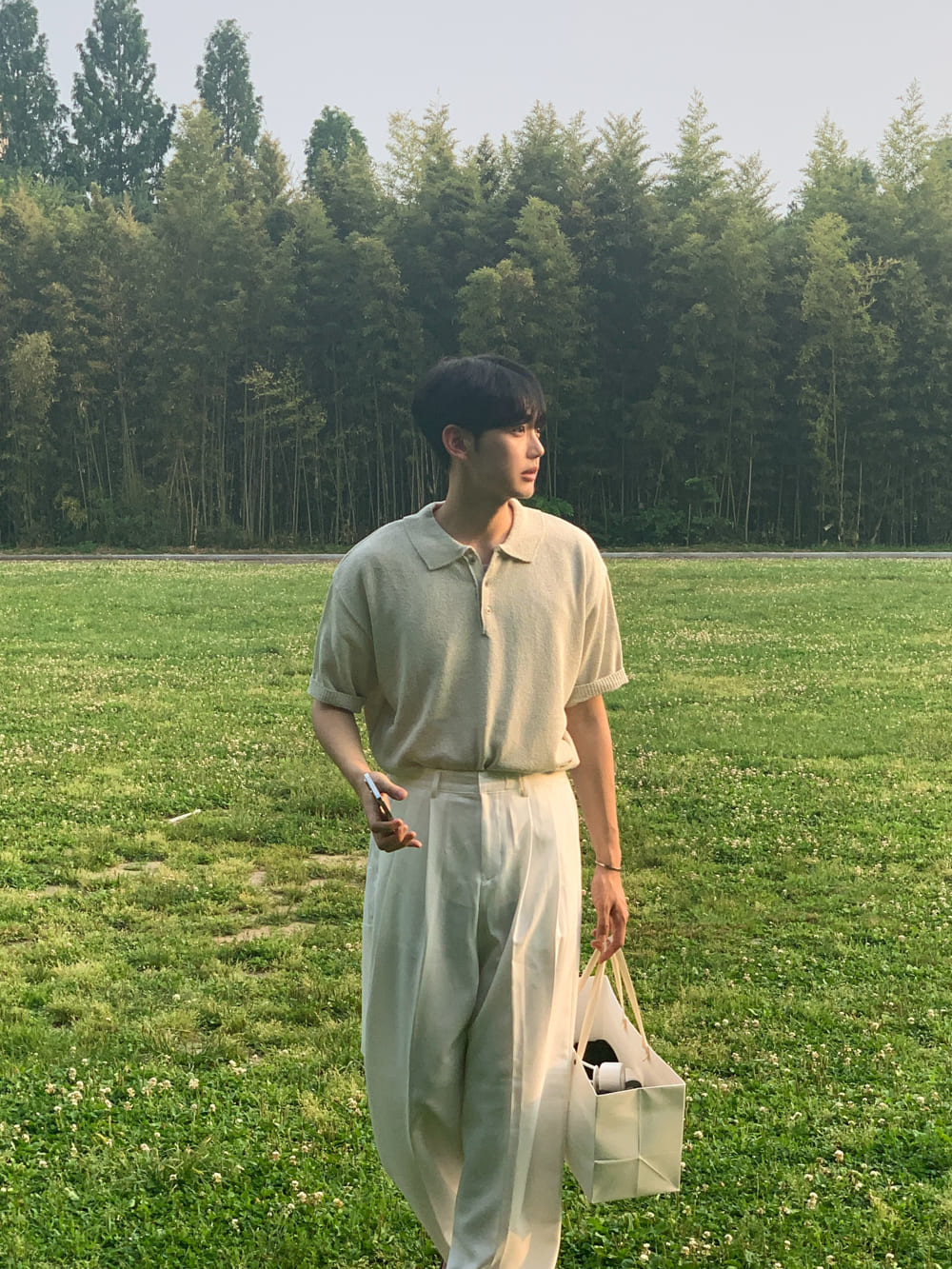 오텀 썸머 투턱 와이드 롱 슬랙스