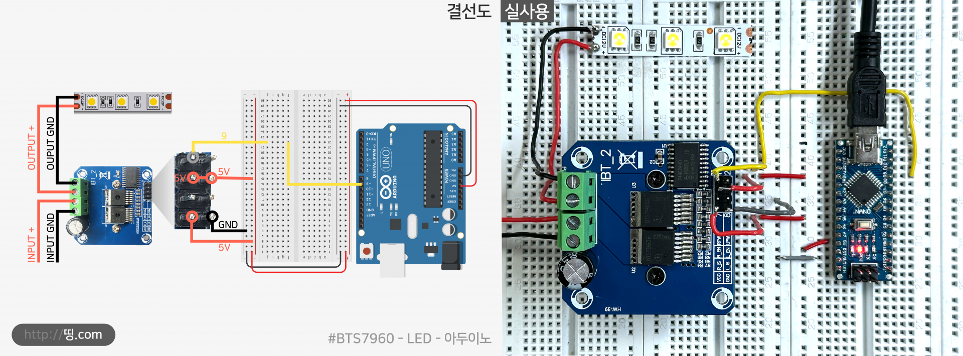 BTS7960 모터드라이버