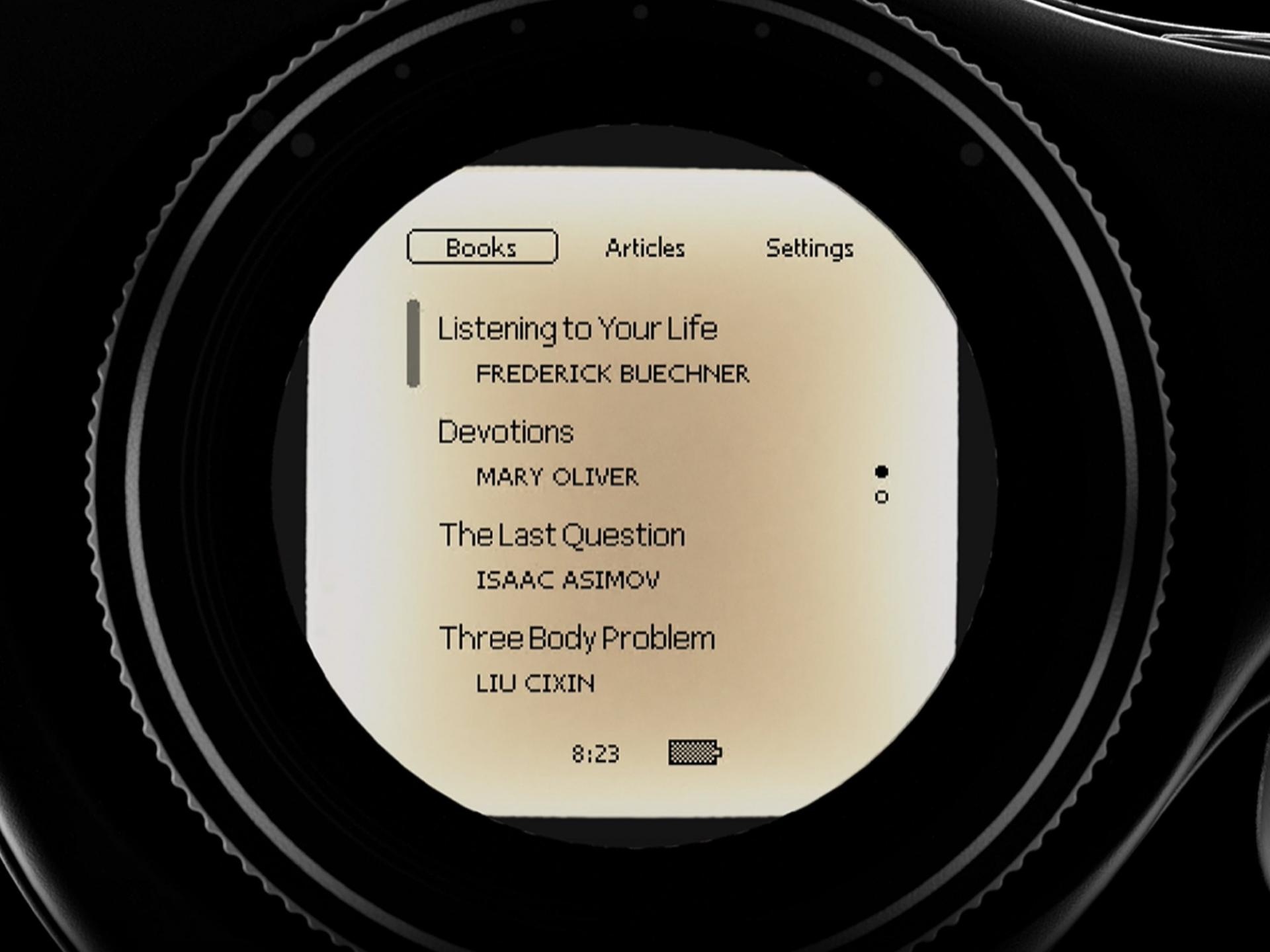 웨어러블 전자책 리더기 솔리더 : 이슈