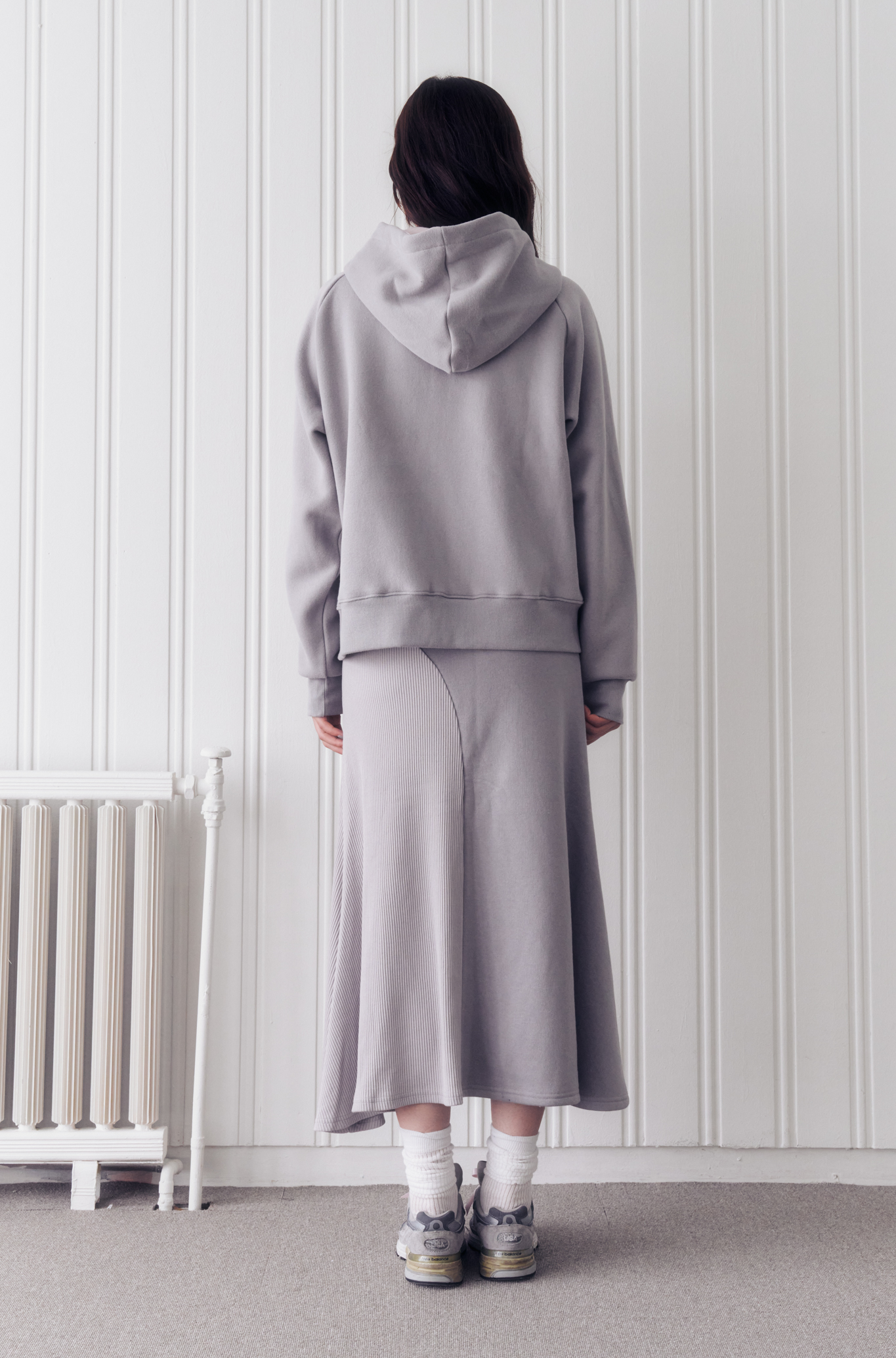 Raglan 2way Hood Zip-up(GREY/양기모) : 이너뮤지엄