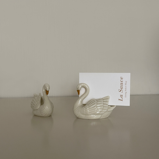 Lenox Swan Card Holder : La Sauce