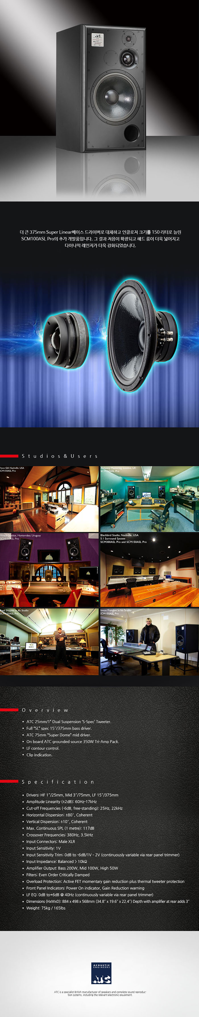 SCM 150ASL (PRO-ACTIVE) : atc professional series